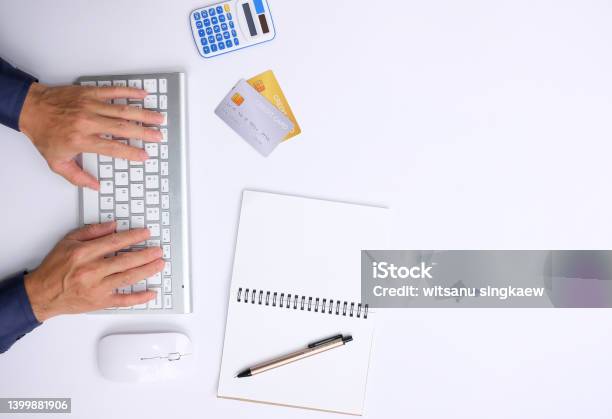 Mockup Meja Kerja Dalam Tampilan Datar Gambar Ruang Kerja Dengan Laptop