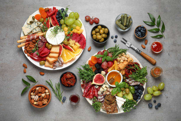 Free picture: Assortment of various delicious appetizer food on a table