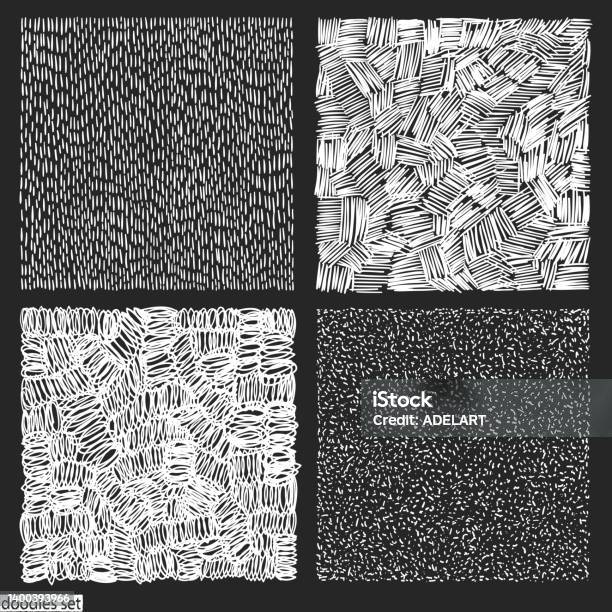 Ensemble De Griffonnages Collection Scribble Croquis Dencre Vecteur