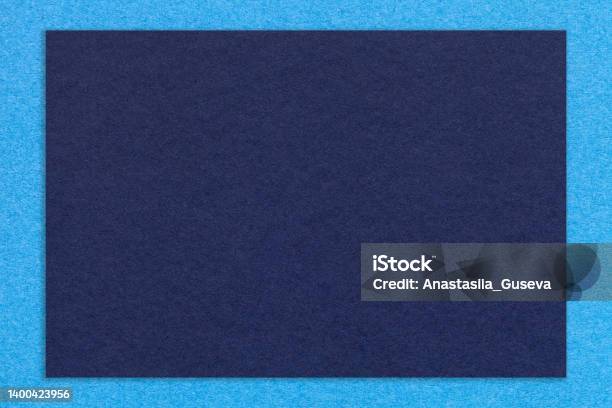 Textura De Fondo De Papel Azul Marino Artesanal Con Borde Turquesa
