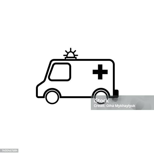 Icône De Voiture Dambulance Panneau De Voiture Dambulance Logo De La