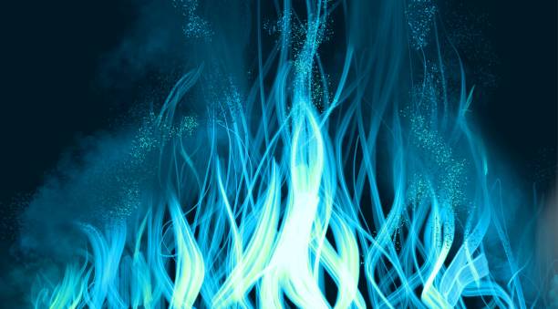 Free Stock Photo of Ethereal blue flames in a fire pit | Download Free ...