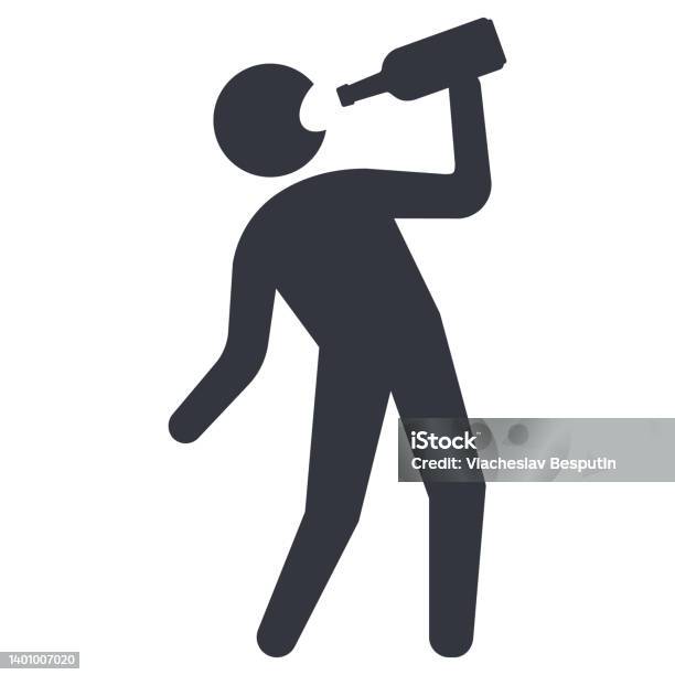 Ikon Orang Mabuk Yang Minum Alkohol Dari Botol Ilustrasi Vektor Datar ... Ikon Orang Mabuk Yang Minum Alkohol Dari Botol Ilustrasi Vektor Datar ...