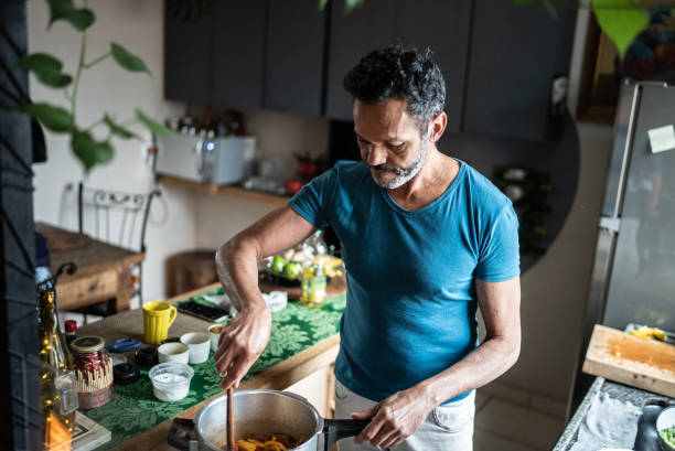 Men Cooking At Home