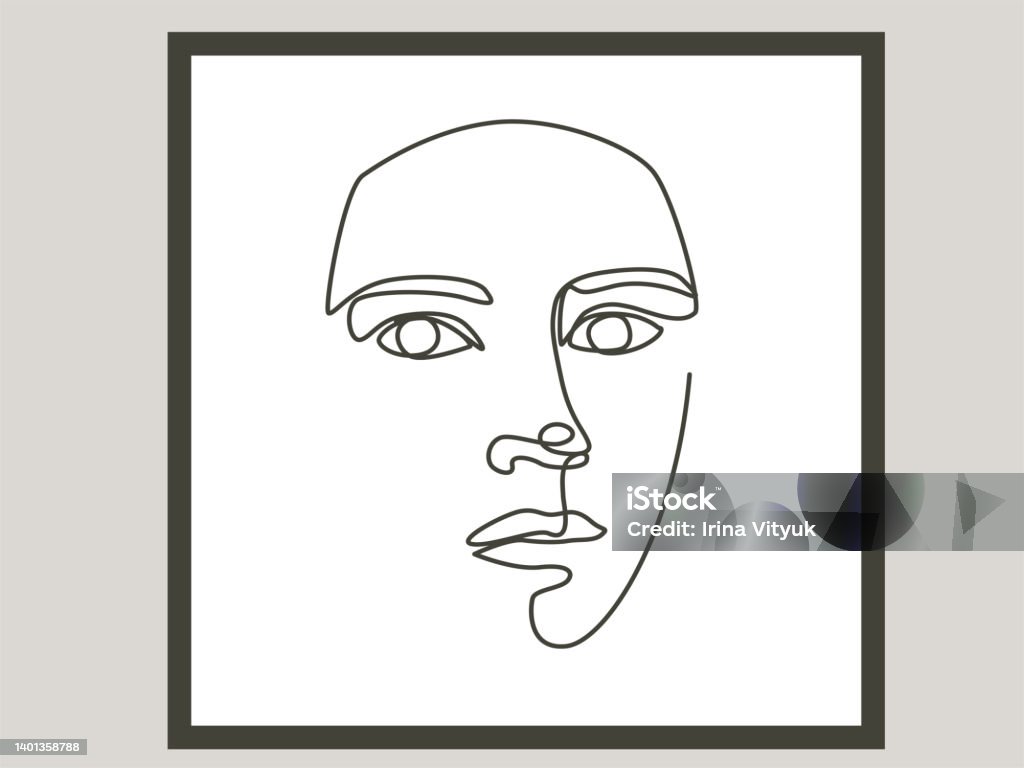 Wanita Menghadapi Satu Garis Menggambar Seni Menggambar Garis ... Wanita Menghadapi Satu Garis Menggambar Seni Menggambar Garis ...