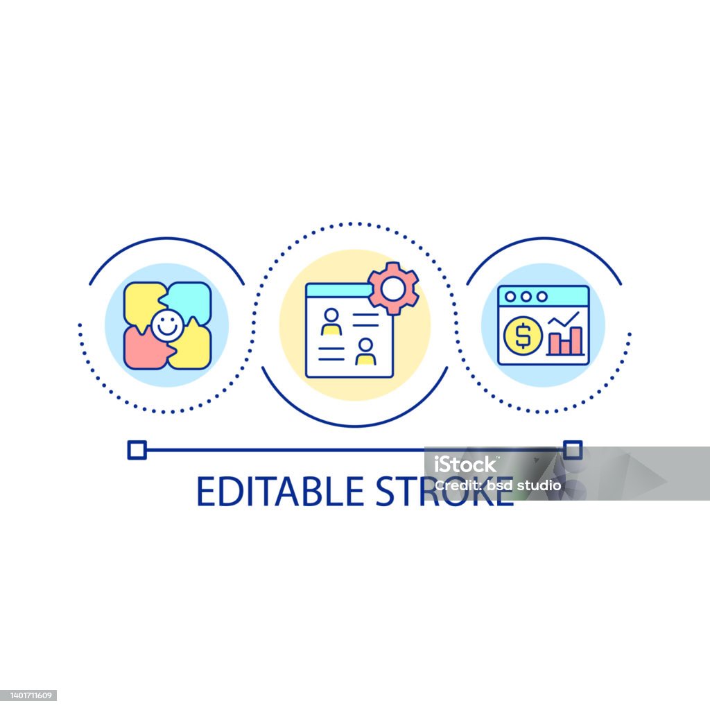 Maximizing Company Performance Loop Concept Icon Stock Illustration ... Maximizing Company Performance Loop Concept Icon Stock Illustration ...