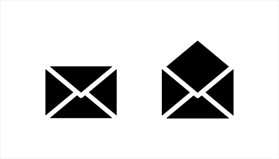 Icône De Message Signe De Courrier Illustration Vectorielle De Licône