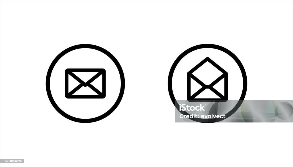 Icône De Message Signe De Courrier Illustration Vectorielle De Licône