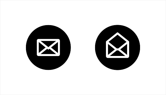 Icône De Message Signe De Courrier Illustration Vectorielle De Licône
