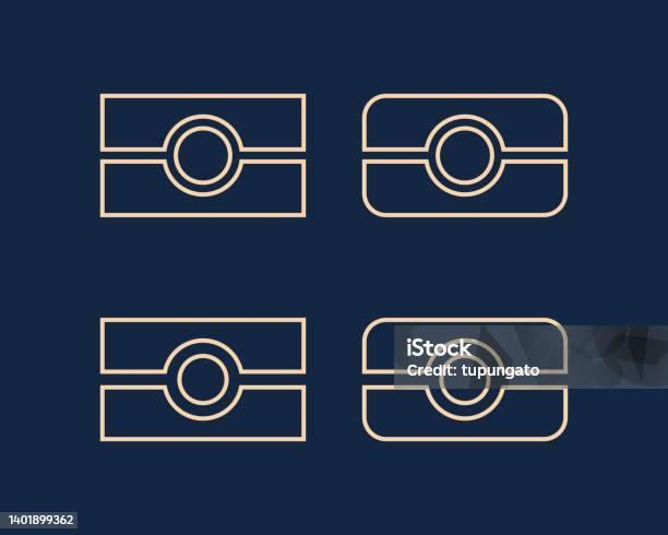 Biometric Passport Symbol Set Stock Illustration Download Image Now