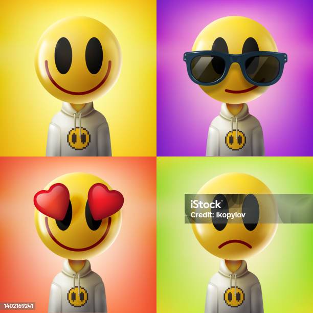 Desain Emoji Kartun Lucu Ilustrasi Vektor Koleksi Nft Baru Ilustrasi ... Desain Emoji Kartun Lucu Ilustrasi Vektor Koleksi Nft Baru Ilustrasi ...