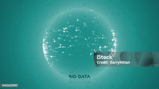 Visualisasi Big Data Infografis Futuristik Desain Estetika Informasi