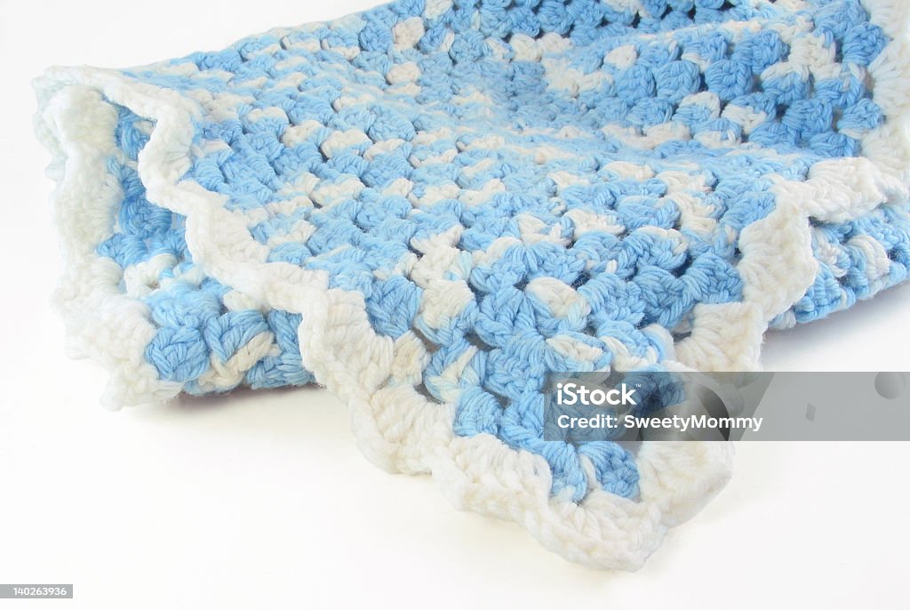 Blue Crochet Baby Blanket Blue Crochet Baby Blanket