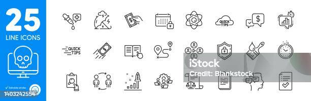 Ensemble Dicônes De Contour Icônes Pinceau Vidéoconférence Et Messages