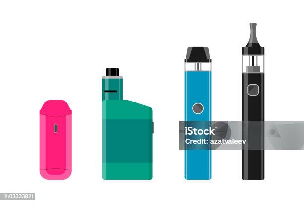 Set Rokok Elektronik Peralatan Hipster Pena Vape Berwarnawarni Untuk