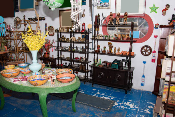 Rustic Antique Store Interior With Eclectic Treasures – Free Stock Photo