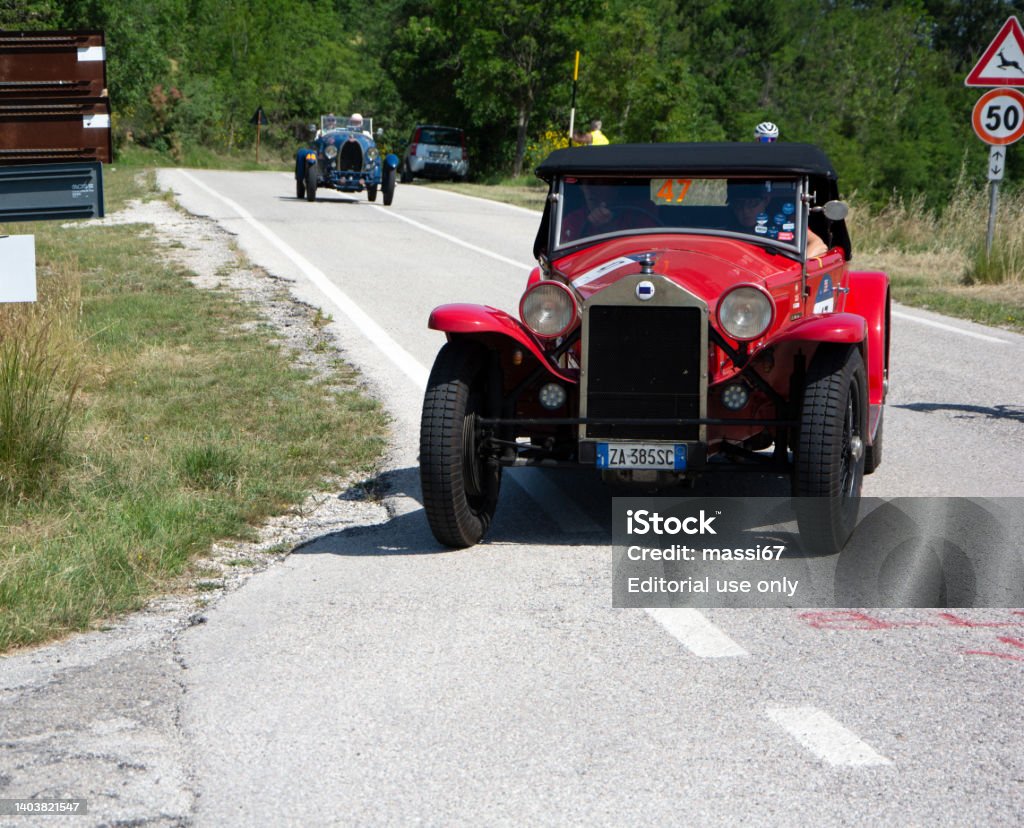 Lancia Lambda Spider Tipo 221 Casaro 1929 On An Old Racing Car In Rally ... Lancia Lambda Spider Tipo 221 Casaro 1929 On An Old Racing Car In Rally ...