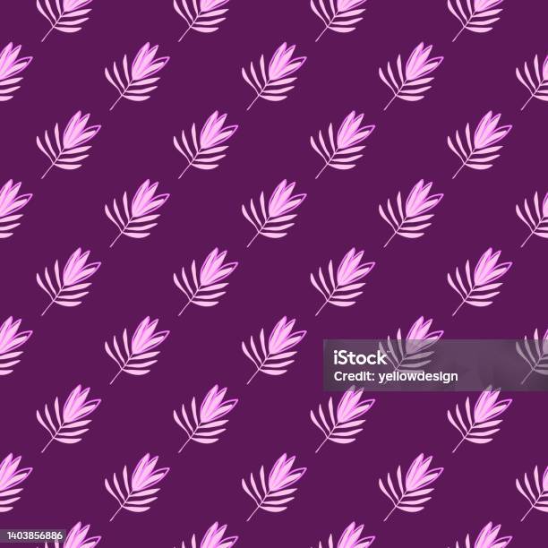 Tropical Flowers Seamless Pattern Tropical Palm Leaves Wallpaper Stock