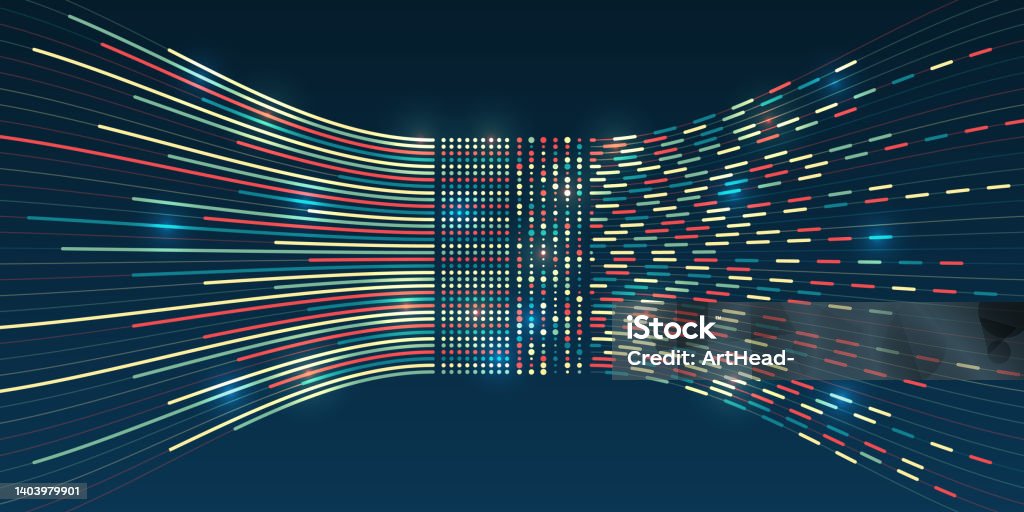 Visualisasi Penyortiran Data Abstrak Pengolahan Arus Informasi Latar