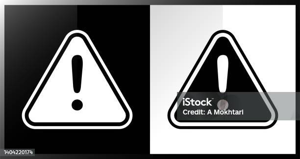 Icone De Point Dexclamation Signalisation En Triangle Signe De Danger ... Icone De Point Dexclamation Signalisation En Triangle Signe De Danger ...