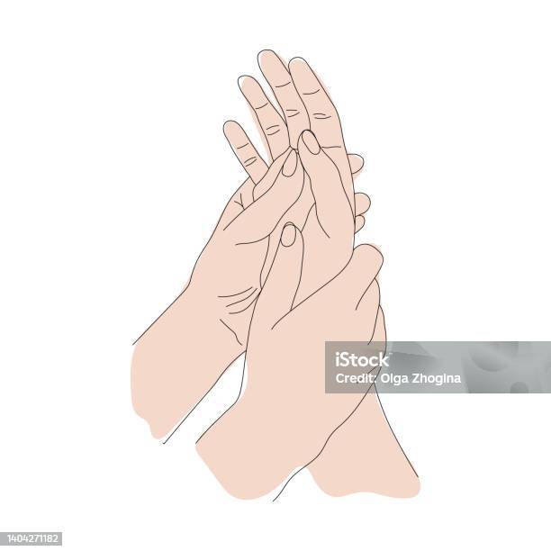Hand Massage Lineart Gambar Warna Warna Tubuh Gerakan Dasar Pijat Tangan Kesehatan Tangan Dan