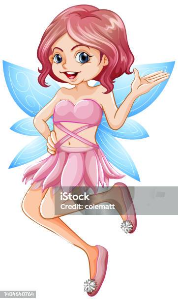 Karakter Kartun Gadis Peri Yang Cantik Ilustrasi Stok Unduh Gambar