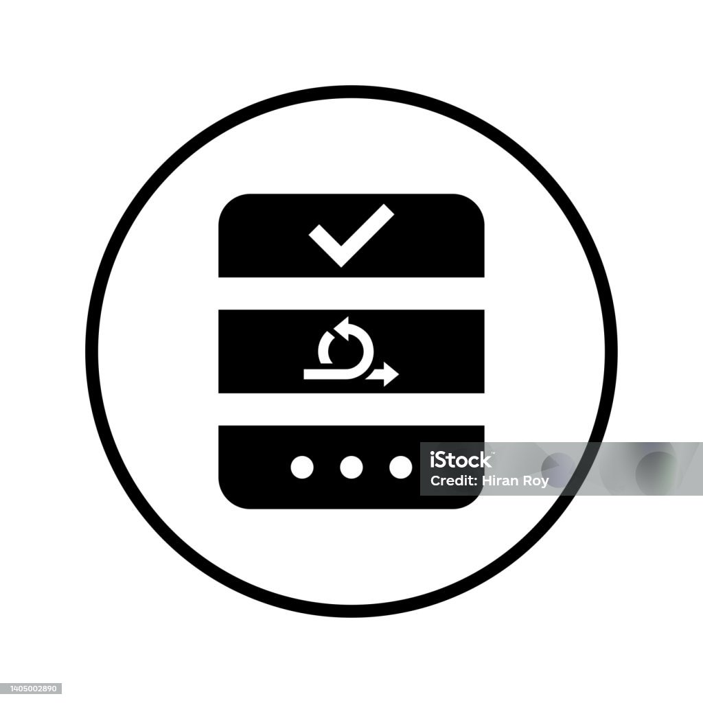 Agile Tableau Icône Dorganisation Illustration Vectorielle Noire