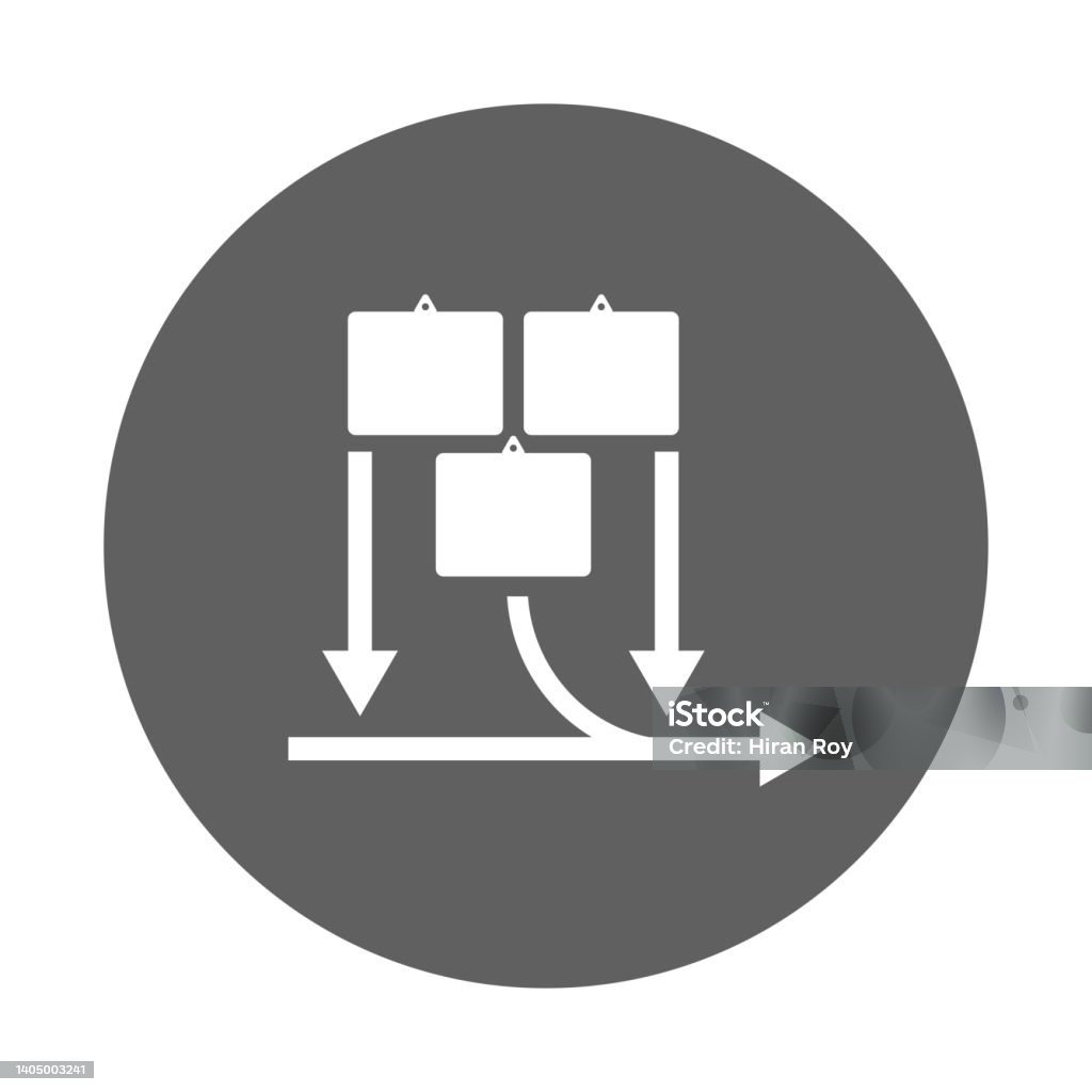 Agile Kanban Project Icon Gray Vector Graphics Stock Illustration ... Agile Kanban Project Icon Gray Vector Graphics Stock Illustration ...