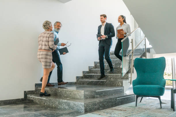 Free Stock Photo of Group of People Walking Up and Down Stairs ...