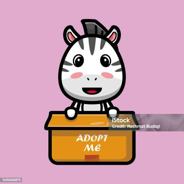 Kuda Zebra Lucu Dalam Ilustrasi Vektor Karakter Kartun Kotak Konsep ... Kuda Zebra Lucu Dalam Ilustrasi Vektor Karakter Kartun Kotak Konsep ...