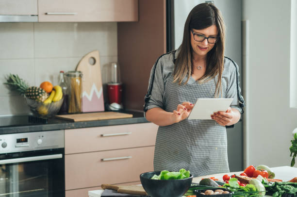 Free Stock Photo of Modern kitchen with tablet recipe holder | Download ...
