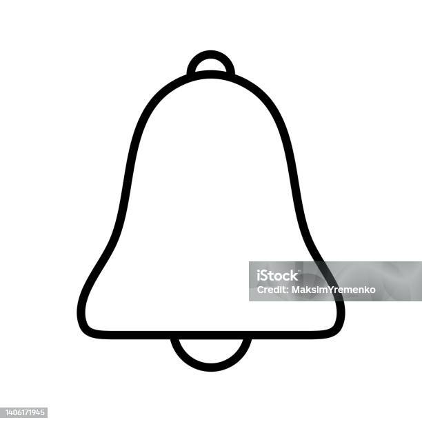 Icône De Cloche De Notification Symbole Dalarme Message Entrant Dans La