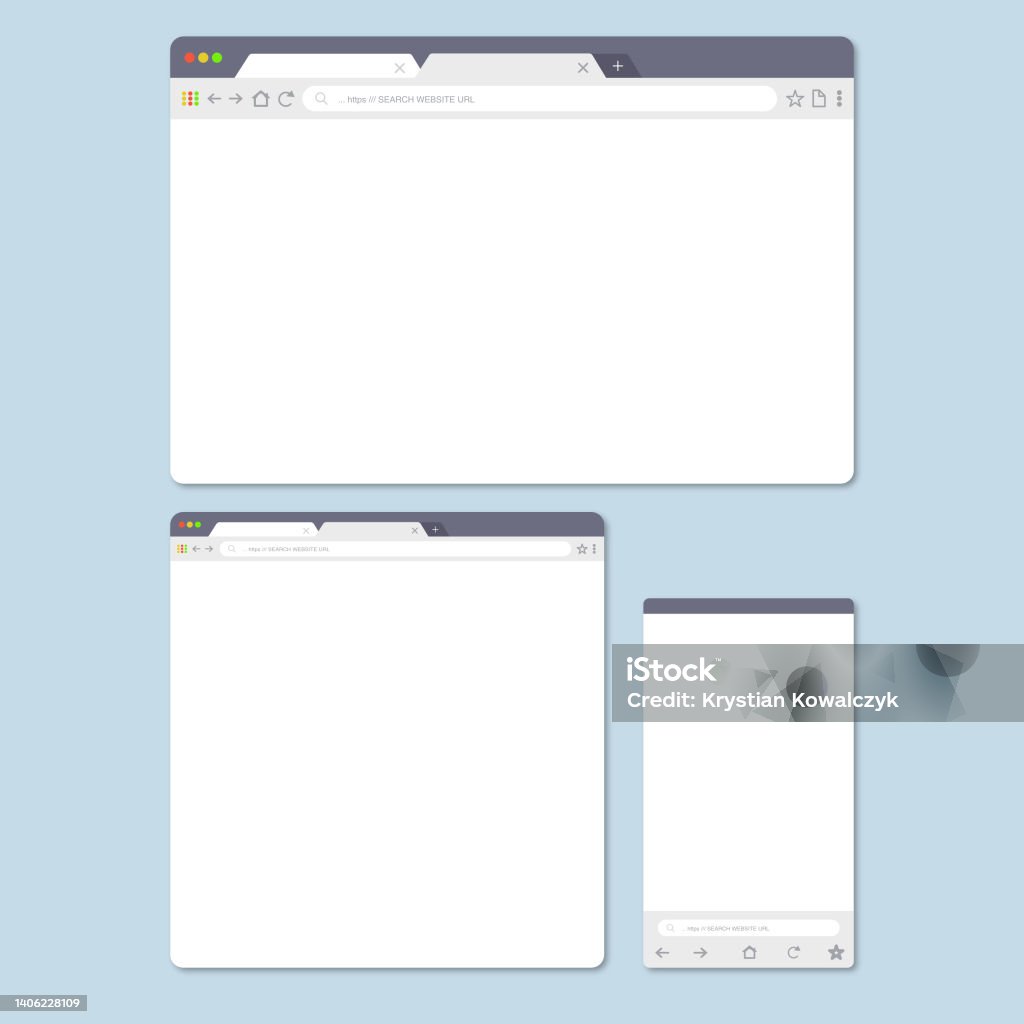 Web Pages Layout Internet Browser Windows With Website Elements ... Web Pages Layout Internet Browser Windows With Website Elements ...
