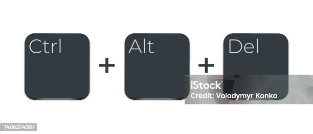 Ctrl Alt And Del Three Buttons For Fix Computer Hanging Problem Stok ... Ctrl Alt And Del Three Buttons For Fix Computer Hanging Problem Stok ...