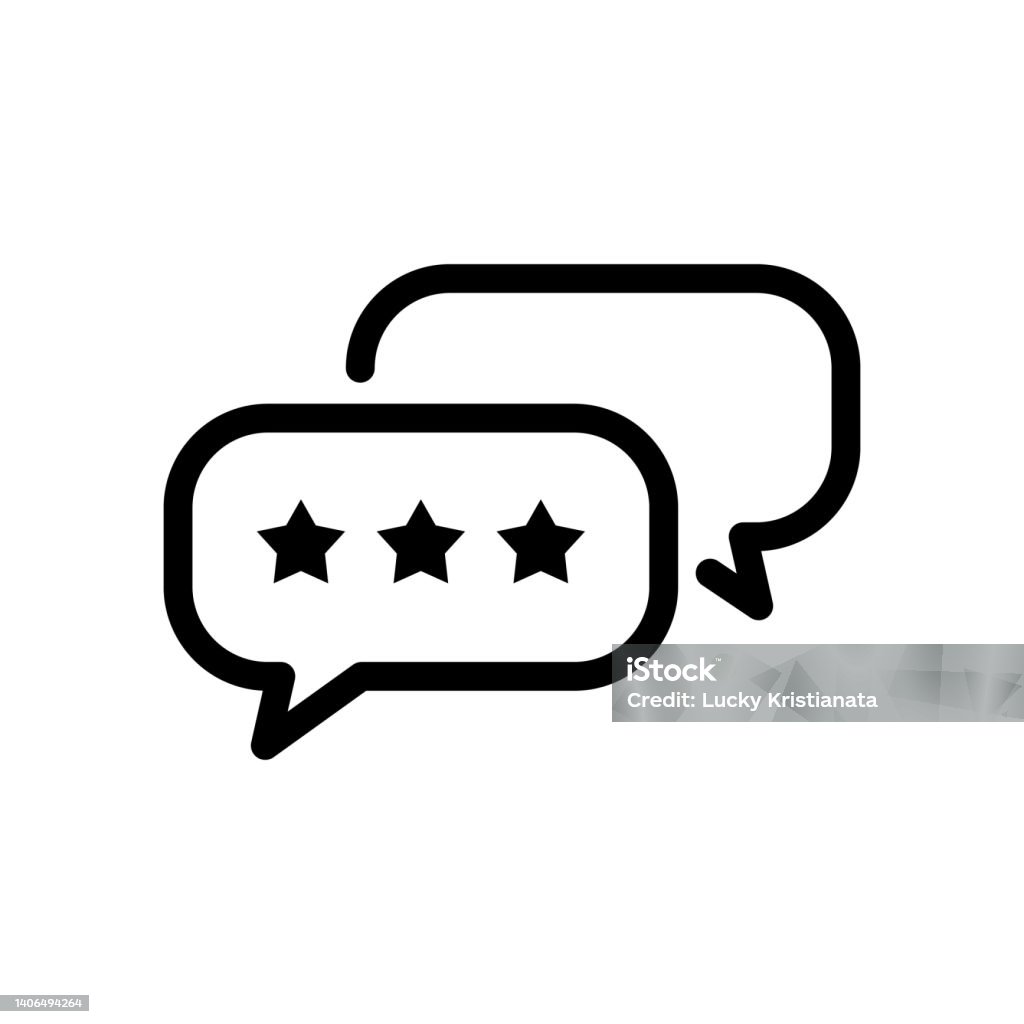 Icône De Révision Ligne Symbole Monoligne Suggestions Et Critiques Le