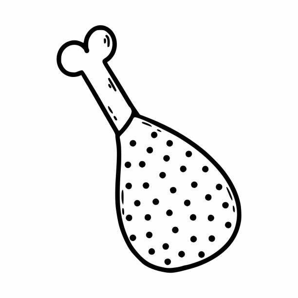 Chicken Meat Coloring Page