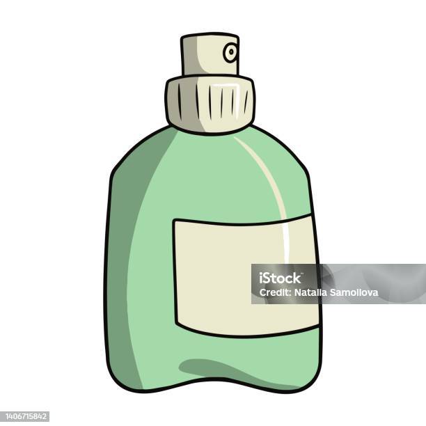 Botol Plastik Hijau Botol Semprot Ilustrasi Vektor Dalam Gaya Kartun ... Botol Plastik Hijau Botol Semprot Ilustrasi Vektor Dalam Gaya Kartun ...