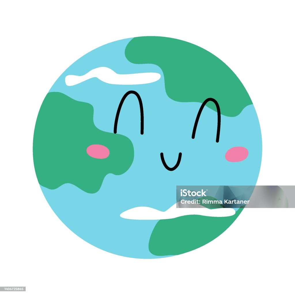 Karakter Planet Bumi Yang Lucu Ilustrasi Kartun Vektor Untuk Anakanak ... Karakter Planet Bumi Yang Lucu Ilustrasi Kartun Vektor Untuk Anakanak ...