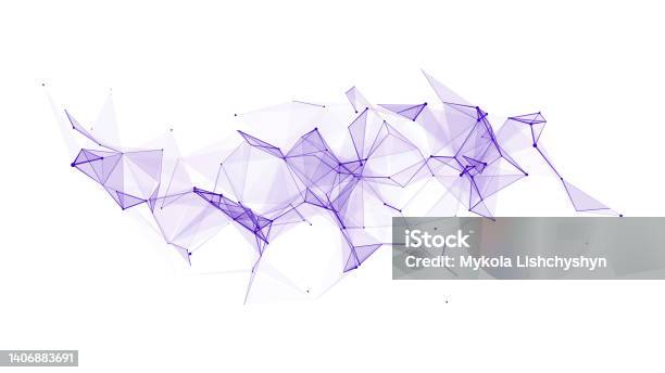 Struktur Koneksi Jaringan Teknologi Menghubungkan Data Besar Latar