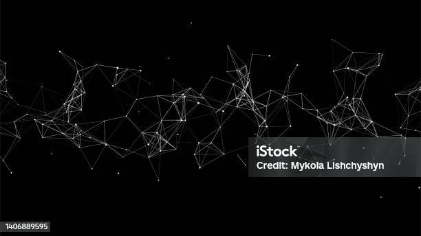 Struktur Koneksi Jaringan Teknologi Menghubungkan Data Besar Latar
