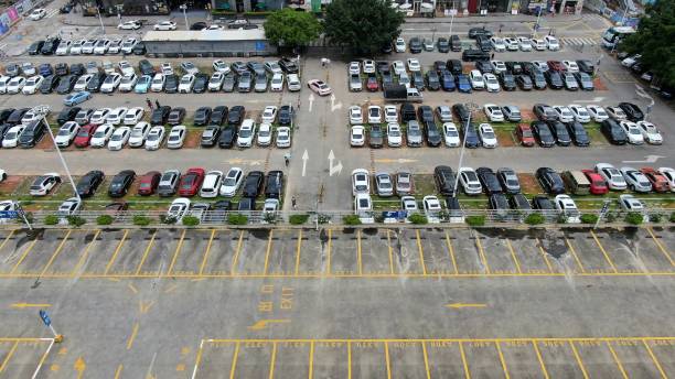 Free Stock Photo of Busy Parking Garage With Many Parked Cars ...