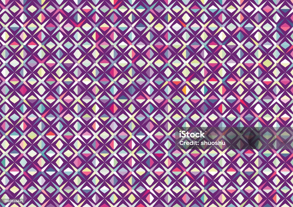 Abstract Cyber Style Color Gradient Geometric Texture Pattern