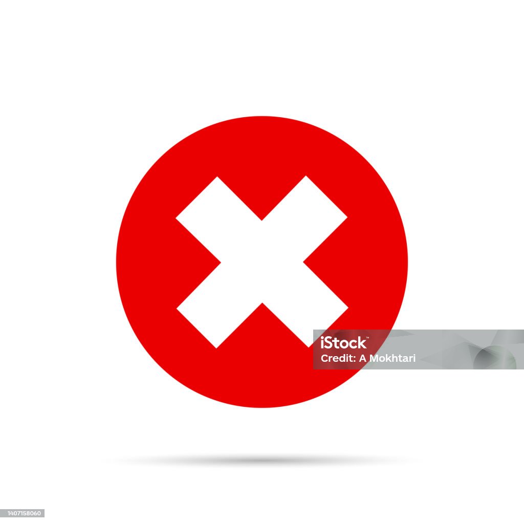 Error Cross Icon Stock Illustration - Download Image Now - Letter X ... Error Cross Icon Stock Illustration - Download Image Now - Letter X ...