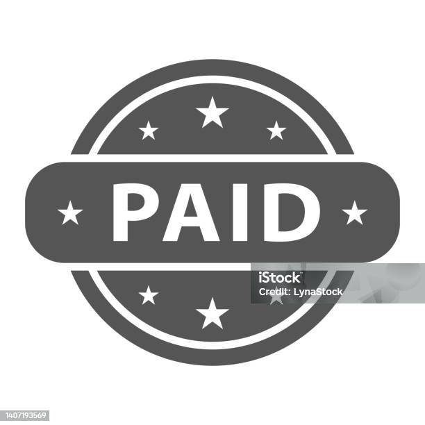 Timbre Payé Sceau Badge Vectoriel Modèle Dicône Illustration Isolée Sur