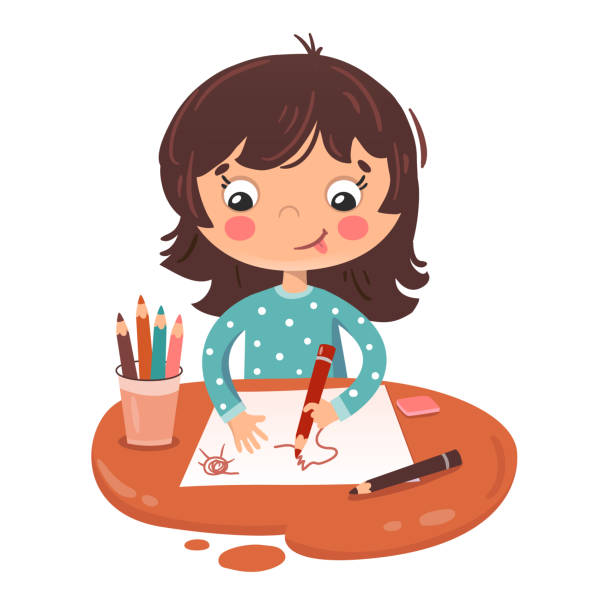 Free Stock Photo of Little Girl Doing Homework | Download Free Images ...