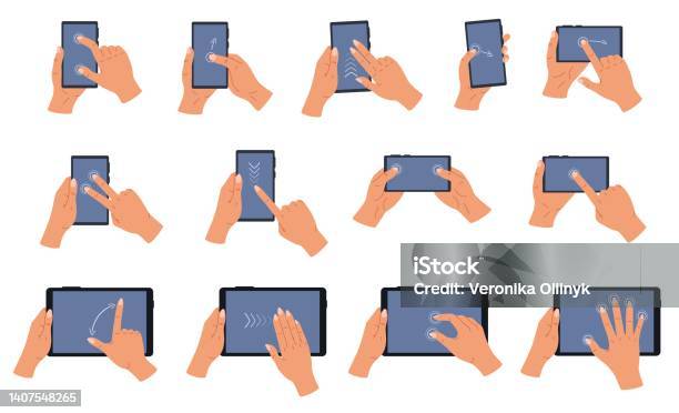 Gerakan Tangan Layar Sentuh Kartun Tangan Manusia Di Layar Smartphone ... Gerakan Tangan Layar Sentuh Kartun Tangan Manusia Di Layar Smartphone ...