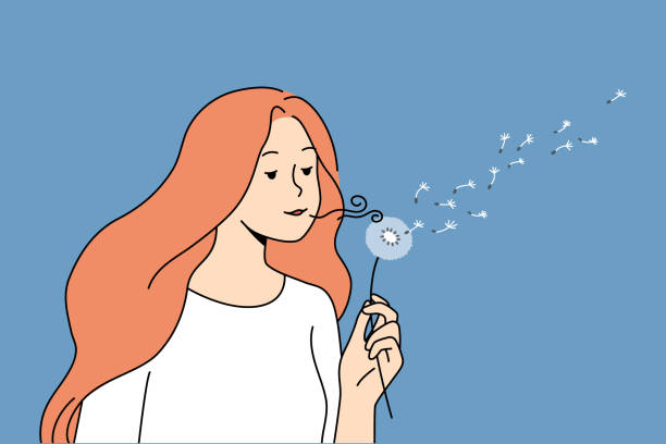 100 Girl Blowing Dandelion Stock Illustrations Royalty Free Vector Graphics And Clip Art Istock