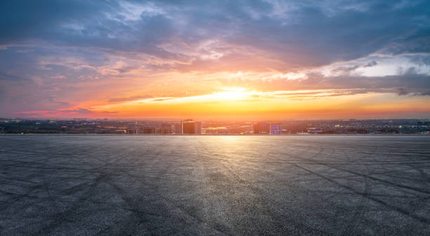Free picture: clouds, road, sky, sunset