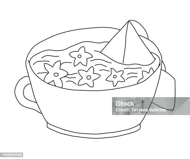 Cangkir Dengan Teh Hijau Dan Bunga Melati Dan Teh Celup Segitiga ... Cangkir Dengan Teh Hijau Dan Bunga Melati Dan Teh Celup Segitiga ...