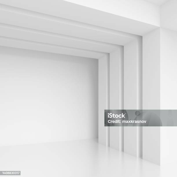 Desain Arsitektur Abstrak Latar Belakang Modern Putih Foto Stok Unduh